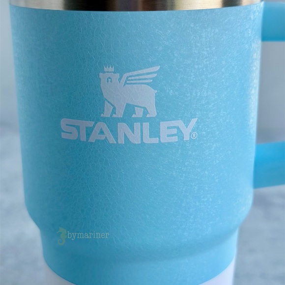 Stanley | Kitchen | Stanley Powder Blue Crush Tumbler With Handle 2 Oz ...